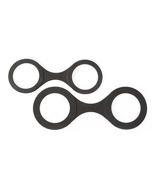 Sei Mio Handi Cuffs Super Strong Silicone Restraints - Large, Black ...