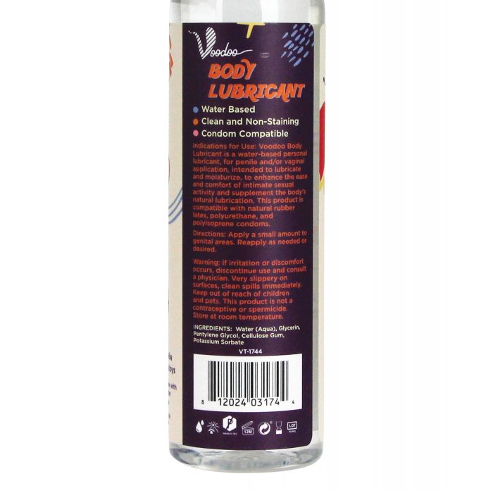 Voodoo Water Based Body Lubricant - 8 oz – Nefarious By Design