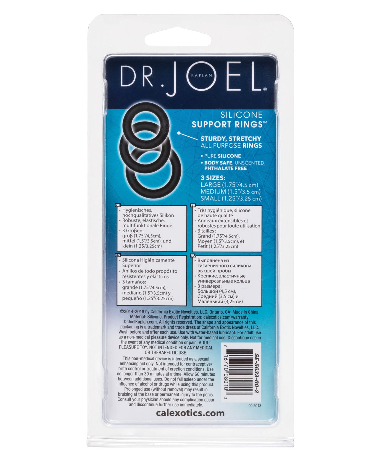 Dr Joel Kaplan Silicone Support Rings - Black Pack of 3 – Nefarious By ...