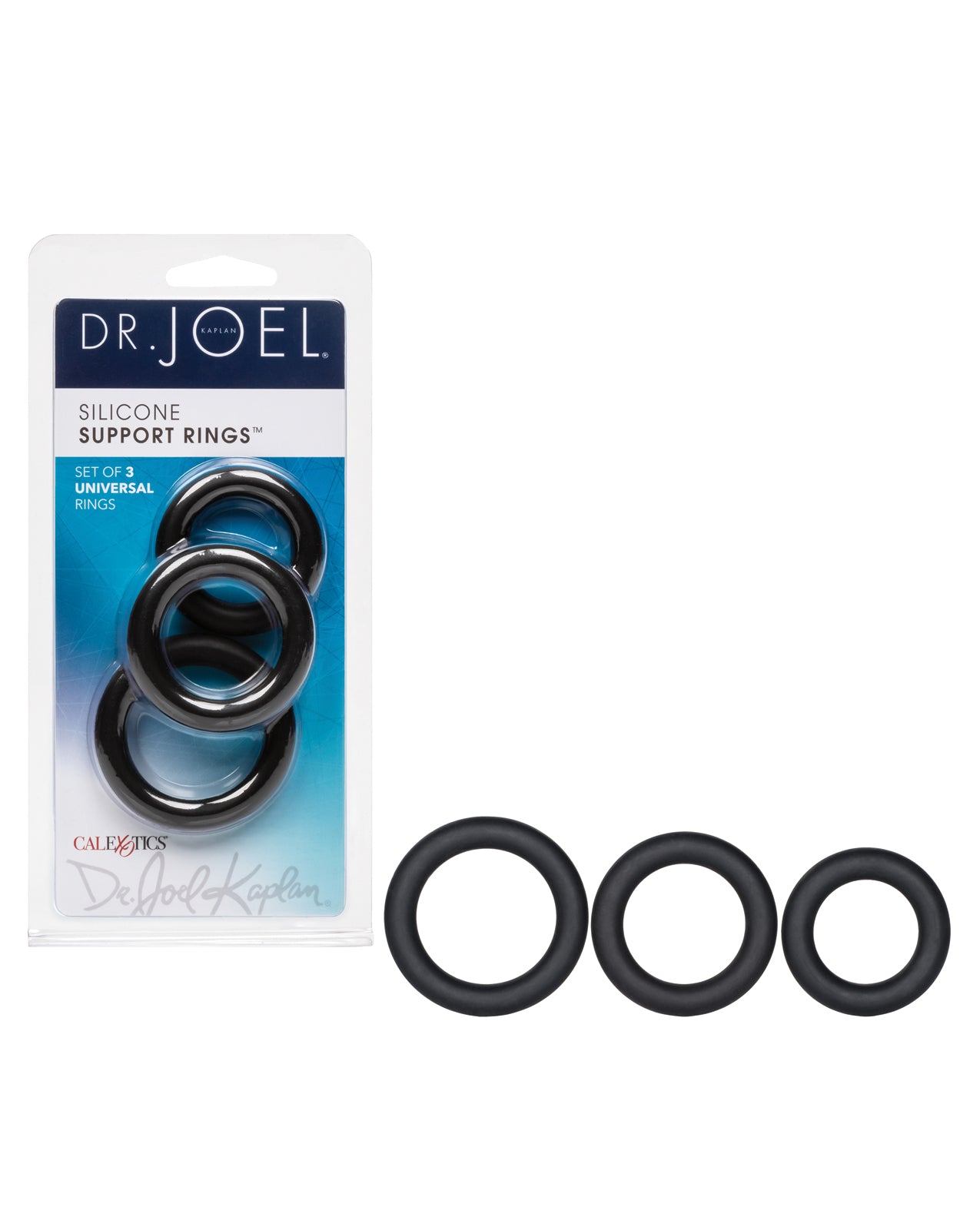 Dr Joel Kaplan Silicone Support Rings - Black Pack of 3 – Nefarious By ...