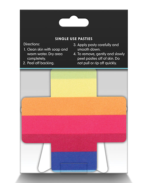 Pretty Pasties Pride Cross And Star Rainbow 2 Pair Nefarious By Design