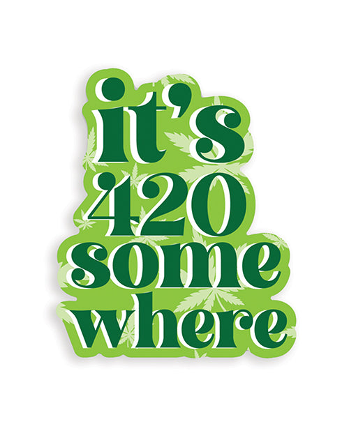It's 420 Somewhere 420 Sticker - Pack Of 3 – Nefarious By Design