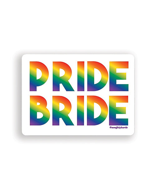 Pride Bride Naughty Sticker - Pack Of 3 – Nefarious By Design
